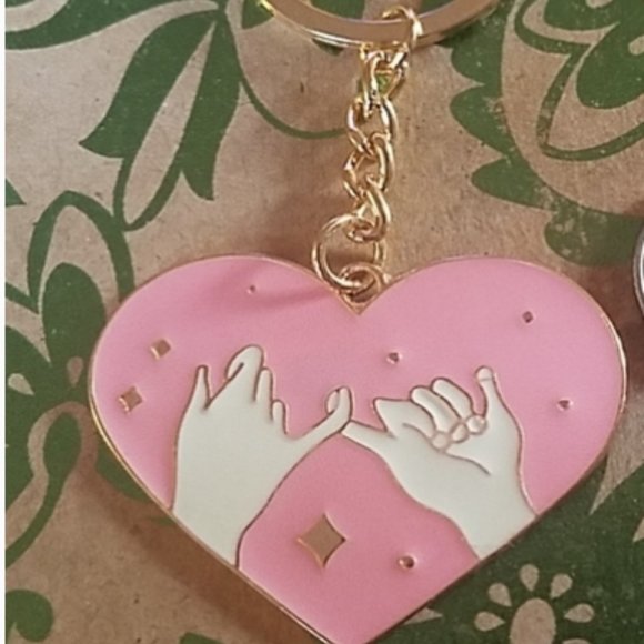 Jewelry | 2 For 13 Heart Shaped Pinky Promise Keychain | Poshmark